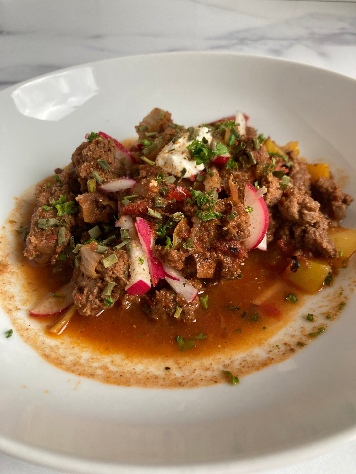 Spicy Bison Chili Recipe with Sausage & Fire-Roasted Tomatoes