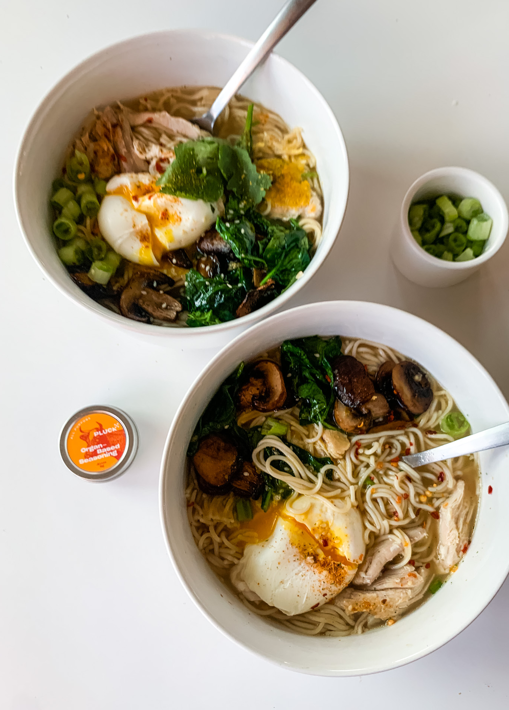 Nutrient-Packed Chicken Ramen Bowl with Bone Broth & Poached Eggs
