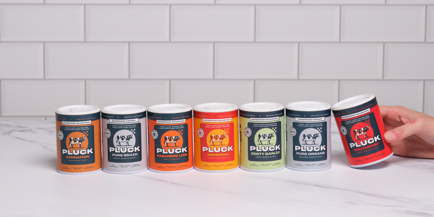 Pluck Seasonings - Grass-Fed, Organ-Based Seasoning Blends
