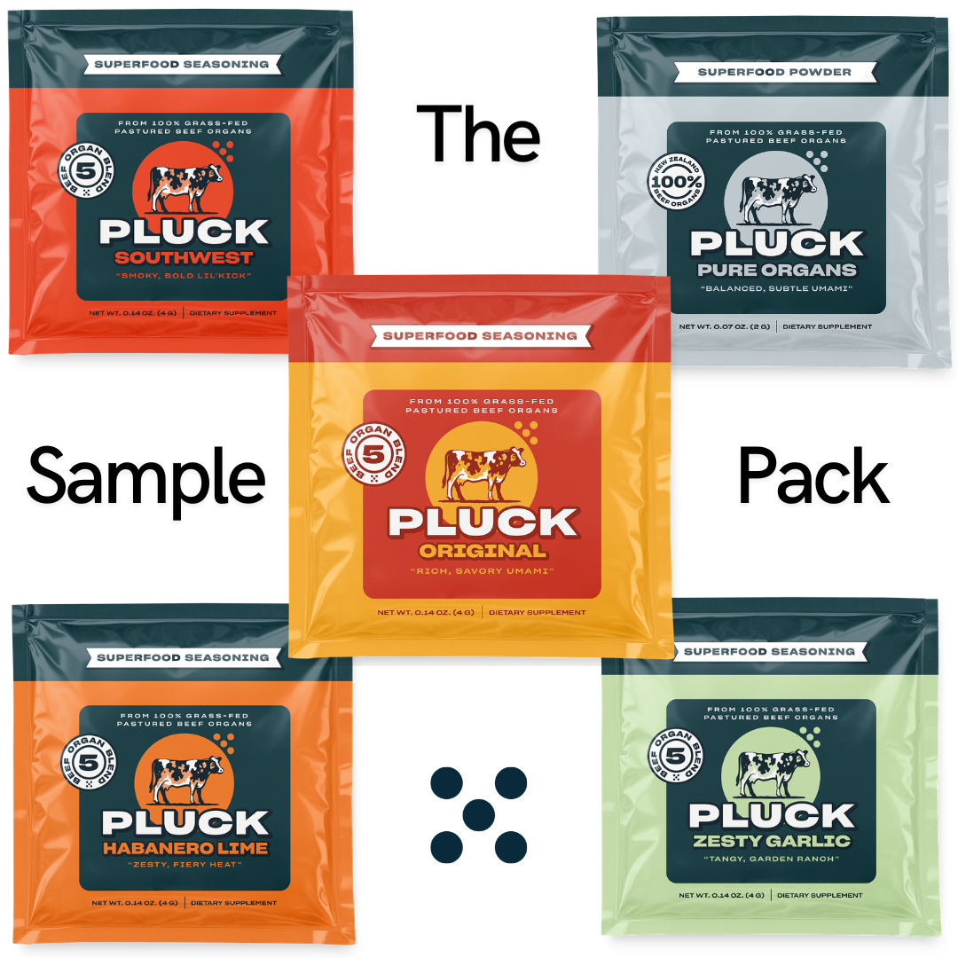 Pluck Sample Pack - Try All 5 Organ Superfood Seasonings