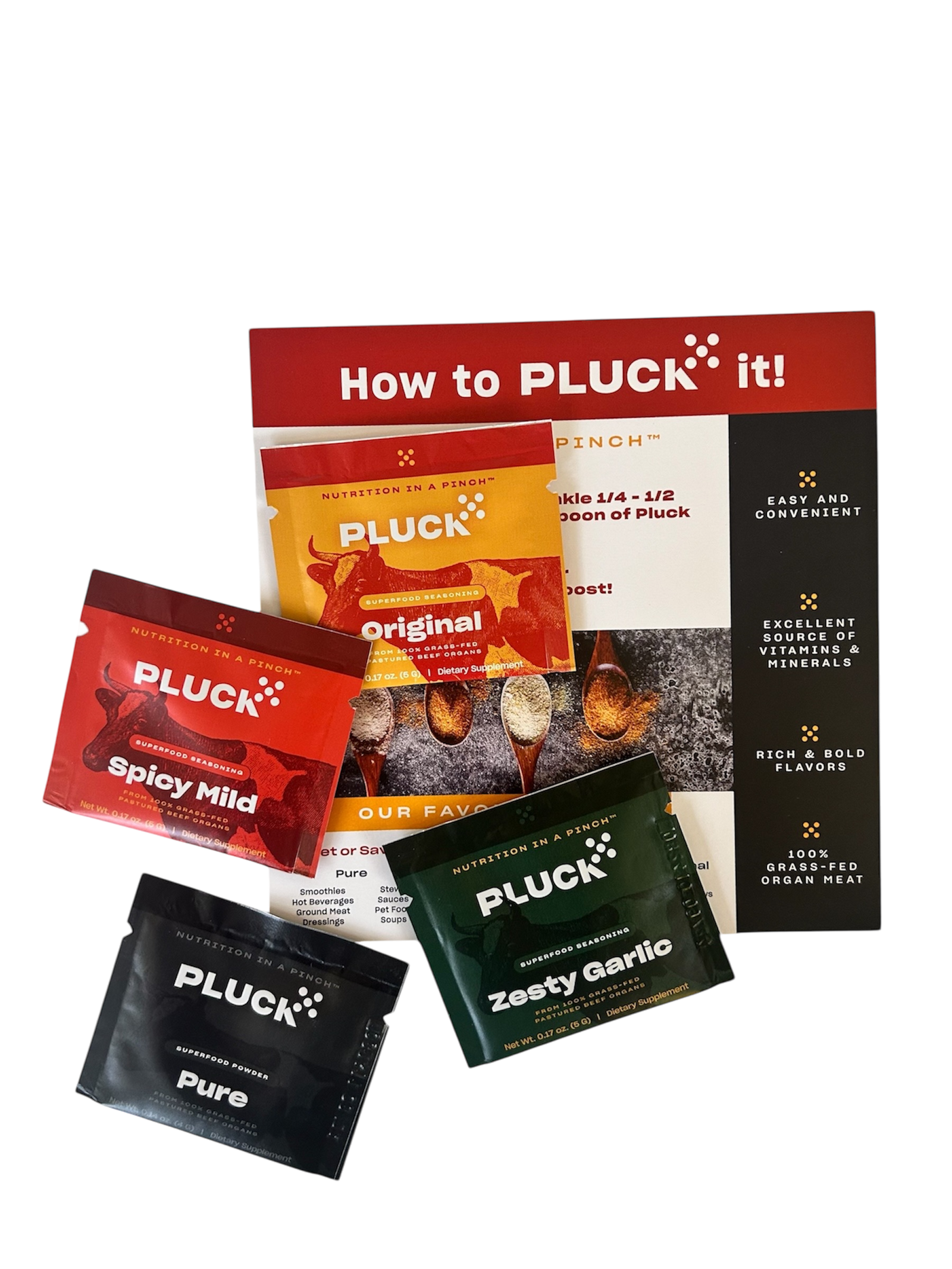 Pluck Seasonings - Grass-Fed, Organ-Based Seasoning Blends